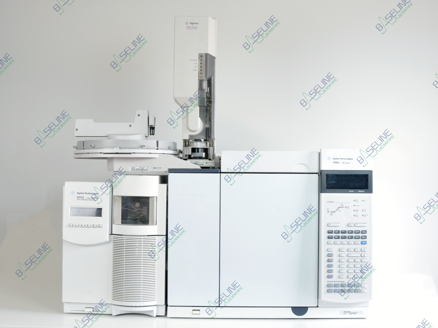 Agilent 7890A 5975C Diffusion Pump GCMS System / 7683 Autosampler ...